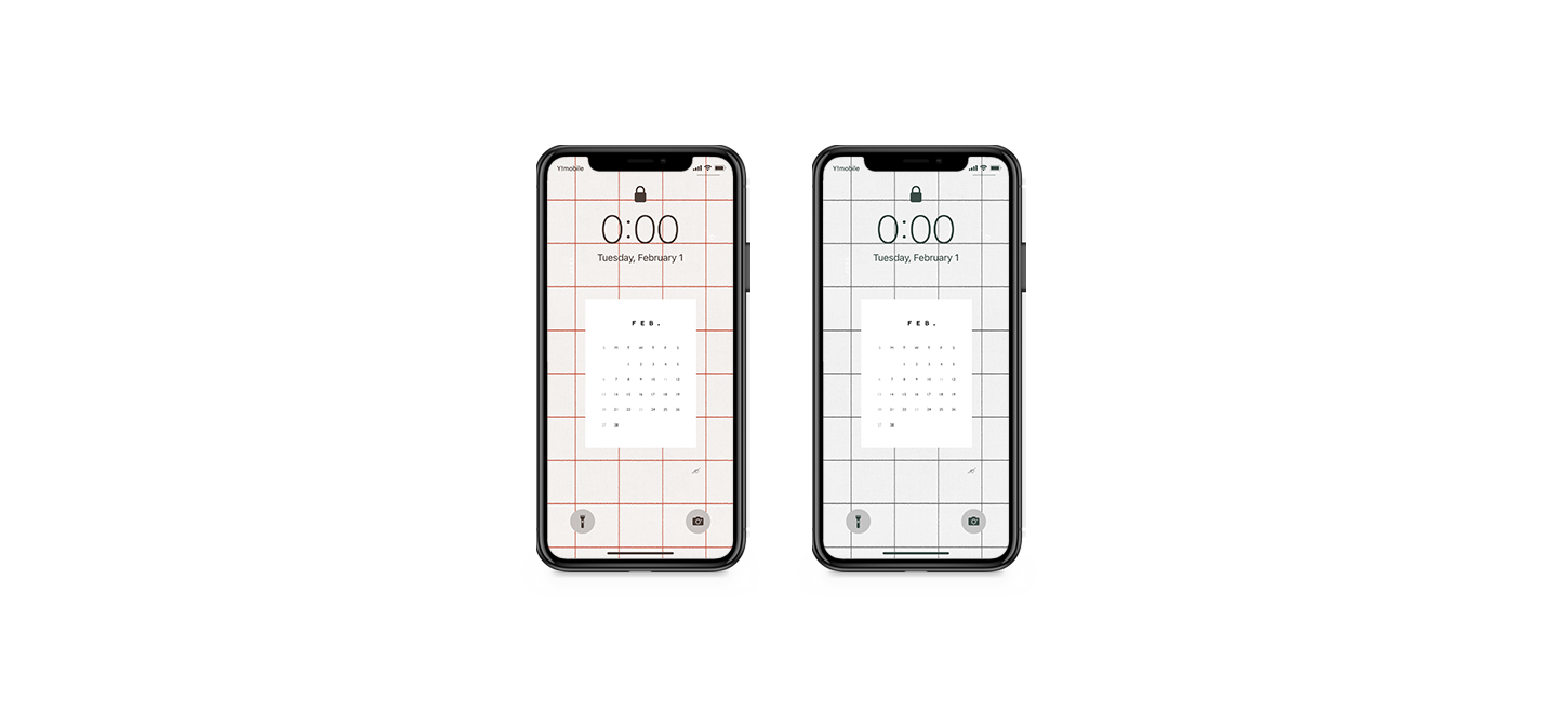 February 2022 Calendar Wallpaper for the iPhone. | DESIGNED by YF