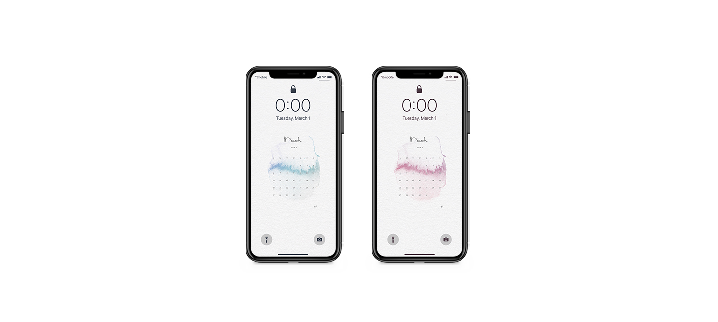 March 2022 Calendar Wallpaper for the iPhone. | DESIGNED by YF