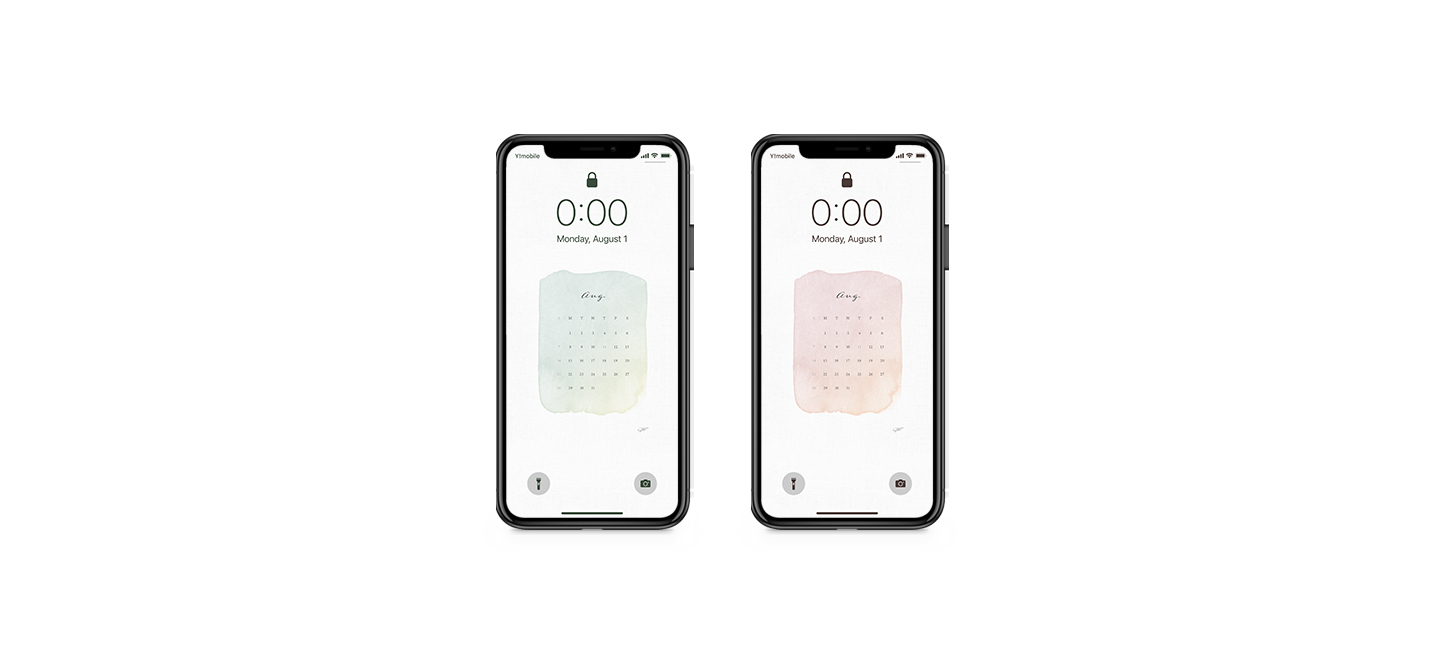 August 2022 Calendar Wallpaper for the iPhone. | DESIGNED by YF