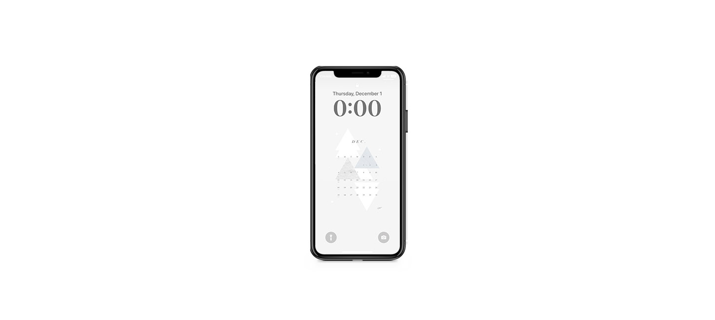 December 2022 Calendar Wallpaper for the iPhone. | DESIGNED by YF