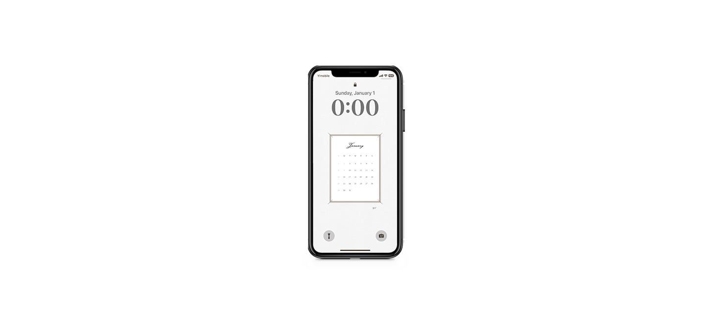 January 2023 Calendar Wallpaper for the iPhone. | DESIGNED by YF